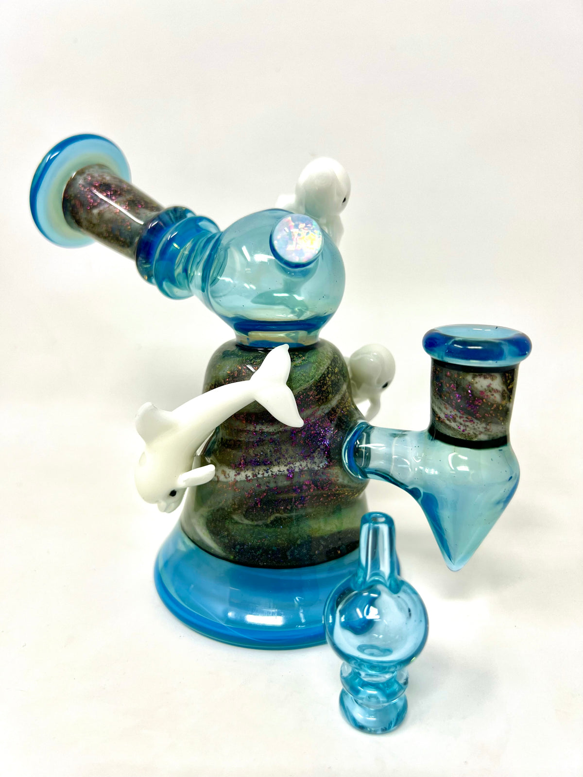 Kyle White Glass X Chadlacy Dolphin Squad 14mm Jammer Rig – POSITIVE VIBES